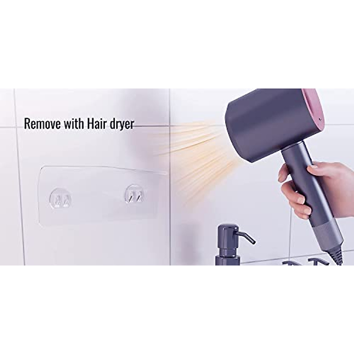 RIGEL STAR Shower Caddy with Soap Dish + 4Hooks, Adhesive Organizer, No Drilling Shelf, Rustproof Stainless Steel Rack With Soap Dish for Bathroom and Kitchen Storage, Matte Black