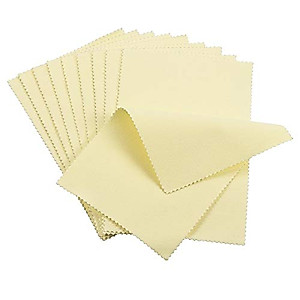Sunshine Polishing Cloth for Sterling Silver, Gold, Brass and Copper Jewelry. Size: 7.75" X 5"