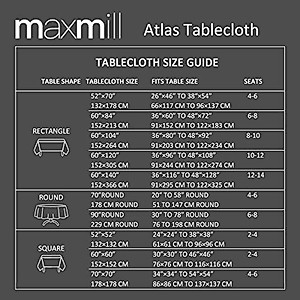 maxmill Rectangle Checkered Tablecloth Waterproof Spillproof Wrinkle Resistant Buffalo Plaid Heavy Weight Table Cloth Gingham Table Cover for Outdoor and Indoor Use, 52 x 70 Inch Grey and White