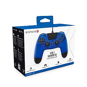 Gioteck VX4 Wired Blue Controller (PS4 & PC) (PS4)