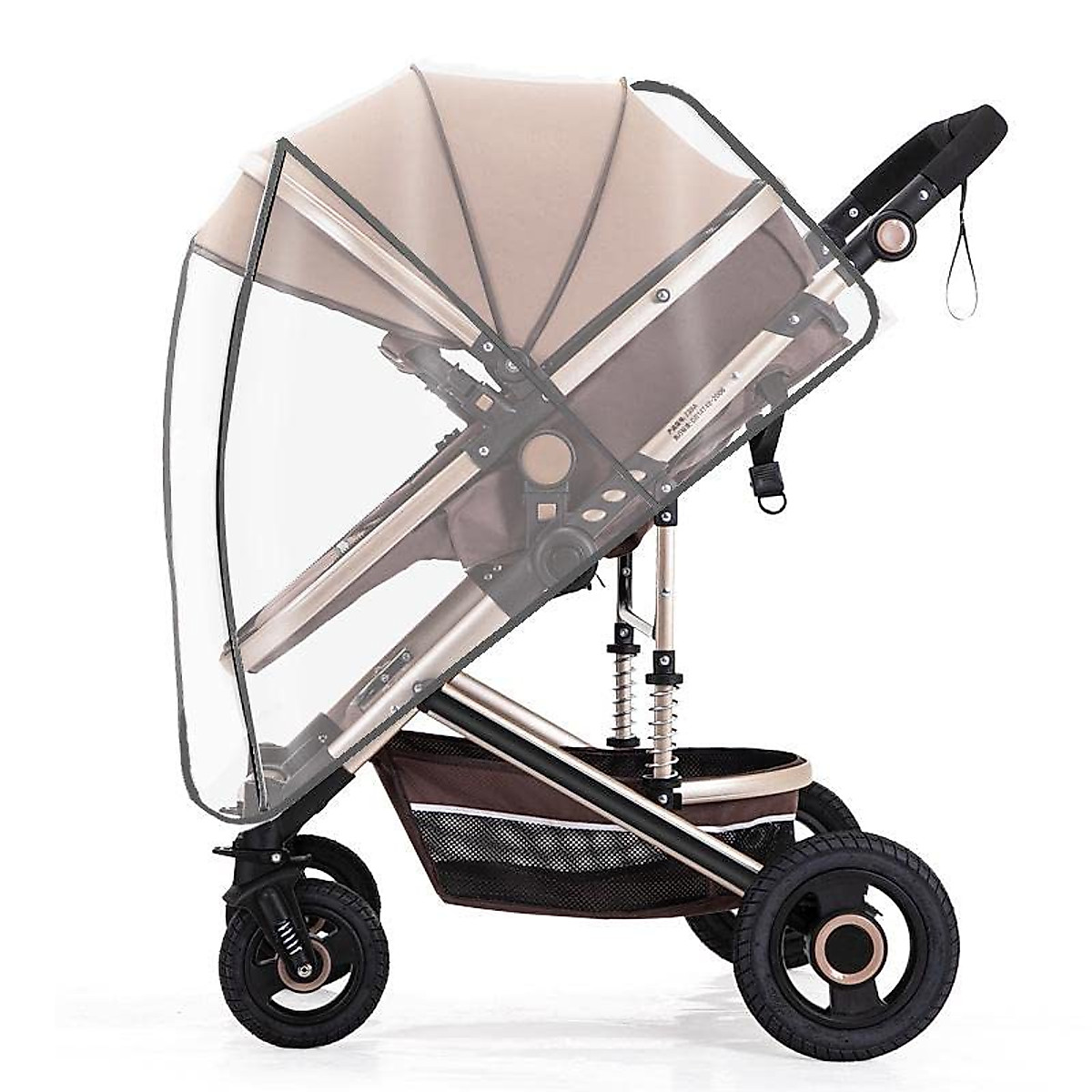 Winter Baby Stroller Cover, Universal Stroller Windshield Rain Cover to Keep Warm in Winter, Baby Travel Weather Shield Stroller Cover for Pushchair (Transparent EVA)