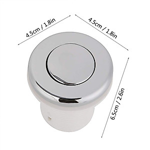 Air Button Switch,Waterproof Air Pressure Bath Switch, Tub Spa Massage Bath Garbage Waste Disposal Toy Air Switch Push Button