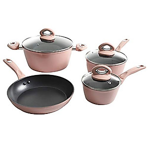 Oster Cookware Set, 12-Piece, Dusty Rose