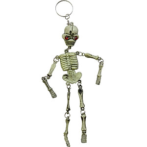 Curious Minds Busy Bags Bulk 24 Skeleton Keychains - Fidget Set for Doctors and Medical Professionals - Halloween Novelty Goodie Bag Filler Trick or Treat (2 DOZEN)