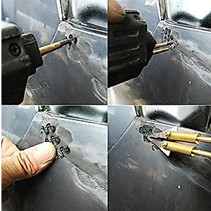 VOTOER 50W Hot Stapler Car Automotive Bumper Plastic Repair Kit Welding Machine, w/ 204 Staples and Diagonal Cutter