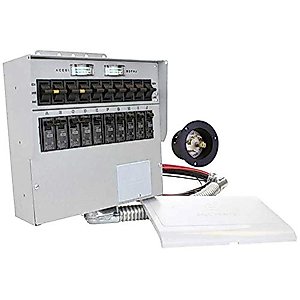 310A Pro/Tran2 30-Amp 10-Circuit 2 Manual Transfer Switch with Optional Power Inlet
