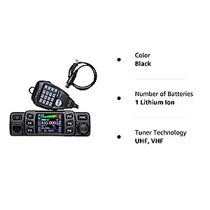 Anytone AT-778UV Dual Band 25W Mobile Radio Transceiver VHF/UHF Car Radio Walkie Talkie with Programming Cable