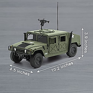 Supdex Die Cast Model Cars, 1/18 Scale Diecast Cars Metal Military Vehicles Toys, Army Toys Kids Car Friction Powered Armored Vehicle Model, Decorative Toy for Military Enthusiasts
