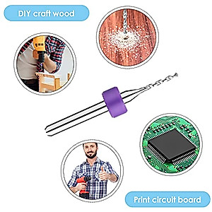 20 Pcs Micro Drill Bit Set 0.3-1.2mm Micro Drill Bits Tungsten Steel PCB Print Circuit Board Flute CNC Router Bits Shank for Rough Stone Jewelry Punching Engraving