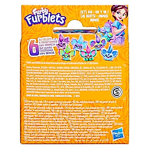 Furby Furblets Luv-Lee Mini Friend, K-Pop Music, Speaks Only Furbish, Electronic Plush Toys for Girls & Boys, Interactive Pets, Purple & Blue, Easter Basket Stuffers, 6+