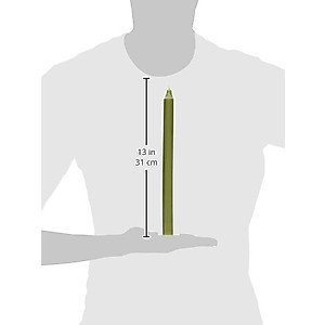 Northern Lights Candles Nlc Premium Tapers 12Pc Moss Green 12 Inch