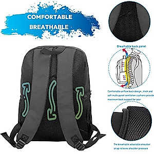 Anime Backpack Bookbag for Boys Girls Cute Cartoon School Bag 17 inch Travel Daypack Unisex Large Laptop Backpacks Gifts 6