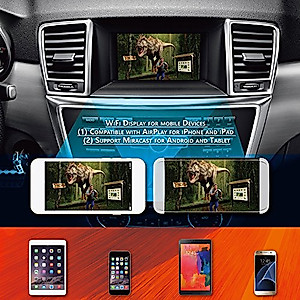 SmartSee Car WiFi Display Box, Airplay DLNA Miracast Screen Mirroring from Smart Phones to Car Screen Wirelessly, with HDMI and RCA(CVBS) Output GPS Navigation