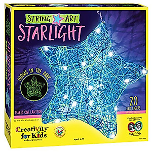 Creativity for Kids String Art Star Light Craft Kit - Create a DIY String Art Star Lantern - Projects for Kids