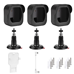 3PACK Housing Mount for Blink Outdoor (3rd Gen) XT3, Weatherproof Cover and 360° Adjustable Screwless Mounting Bracket with Blink Sync Module 2 Outlet Mount, 2 Ways Installation Without Drilling