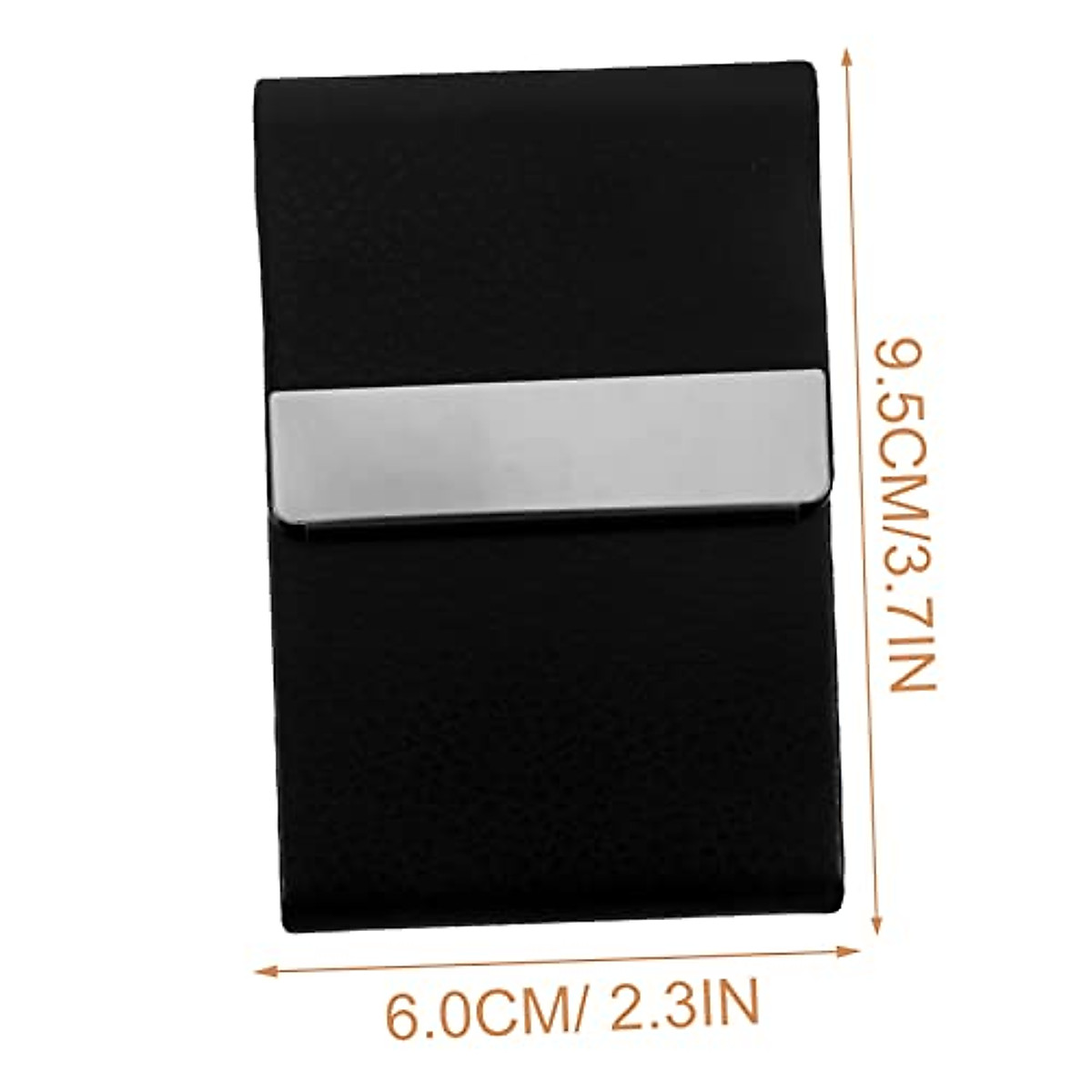 STOBOK 2pcs Business Card Holder Pu Name Card Holder Business Card Organizer Id Card Case Name Card Holders Women's Leather Wallet Cards Bags for Travel Metal Outdoor Man Decorations