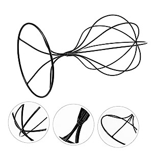 UPKOCH 1pc Wrought Iron Hat Rack La Black Hat Collapsible Hangers for Clothes Black Coat Hangers Black Wigs Collapsible Table Portable Table Hat Rack Hat Shaping Holder Support Frame Fold
