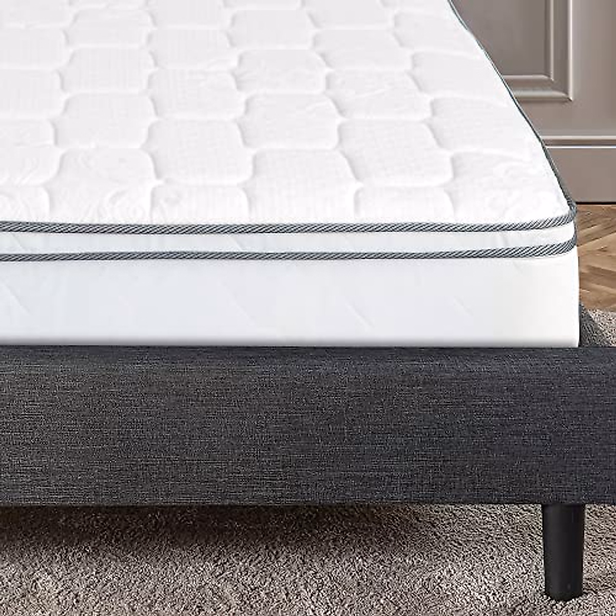 Spring Coil9-inch  Pillow top Fully Assembled Orthopedic Mattress, Royal Collection, Twin Size
