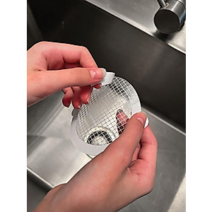 12 Pack Disposable Drain Hair Catcher Screens - Hair Catcher Shower Drain Screens Prevent Clogs in Bathroom Shower Stalls, Bathtub Drains, Kitchen Sinks. Hair Drain Catcher. Hair Traps Ea 3.62"x3.62"