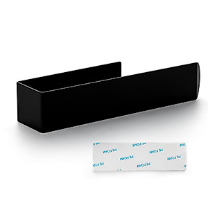 simgoonew Hand Towel Holder, Self Adhesive Black Towel Ring, SUS 304 Stainless Steel Brushed Towel Racks, Towel Bar for Bathroom Wall, Kitchen, 2 Packs