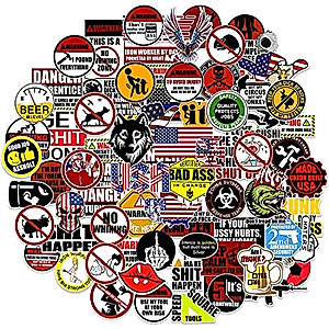 Big 200pcs Pack Funny Hard Hat Stickers for Helmet Tool Box, Vinyl American Patriotic Decals for Men Labor Construction Ironworker Welder Union Military Lineman Oilfield Electrician Pipeliner Ibew