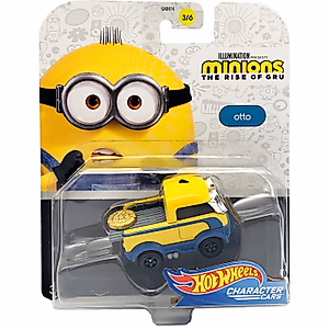 Hot Wheels 1/64 Minions The Rise of Gru Character Car-Otto(3/6)