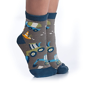 Stephen Joseph baby boys Construction Socks, Gray, Medium US