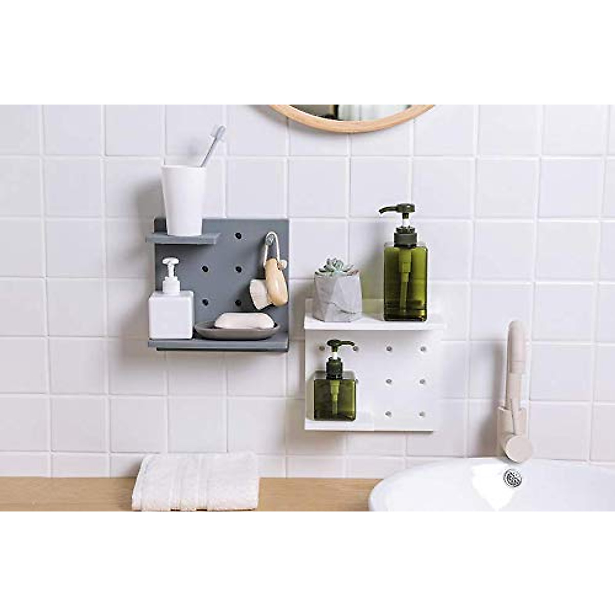 Hangqifeng Wall - Mounted Shelf Storage Shelf Household Free of Punch