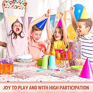 Leinuosen Who Knows The Birthday Girl Best Card, 50 Pcs Birthday Party Game Set Girly Pink Rose Gold Sprinkles Themed Birthday Cards with 10 Pre Pointed Pencils for Teen Girls Sweet Sleepover Party