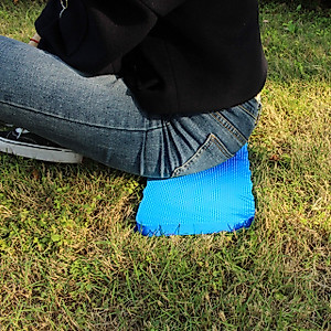 Gardzen 6-Pack Garden Kneeling Cushions - For Gardening, Baby Bath, Yoga, Pilates, Exercise, 16"x8"x1", Blue