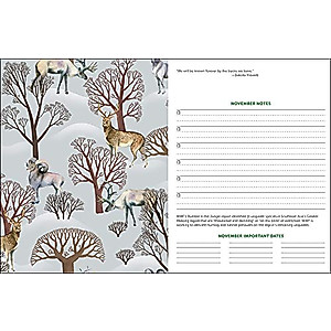 WWF Giraffes Monthly Planner 2021, 7.5" x 9.75" Spiral Bound