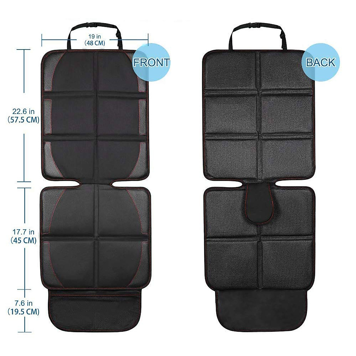 UCARE Child Car Seat Protector Waterproof Foldable Baby Seat Cover Protector for Child & Baby Cars Seats with Thickest Padding and Non Slip Backing (1)