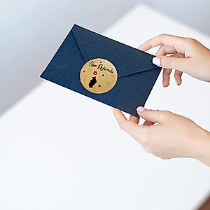 I Love Referrals Stickers 1.5 inch Natural Brown Kraft Real Estate Agents and Sales Marketing Supplies for Small Business Thank You Labels 500 pcs