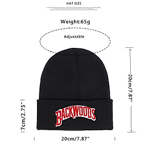 FEIRUIJI Unisex Backwoods Hats Backwoods Beanie Clown Scary Eyes Beanie Hip Hop Hats Knit Hats Winter Hats for Men Women Black