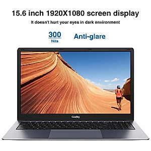 Coolby Windows 11 Laptop Computer, 15.6 inch (1920 x 1080) Notebook PC with Intel J4005 Processor, 6GB DDR4 RAM / 256GB SSD, FHD Display, WiFi, BT, Long -Lasting Battery for School, Business