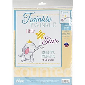 Janlynn Cross Stitch Kit, 9"x12" 14 Count