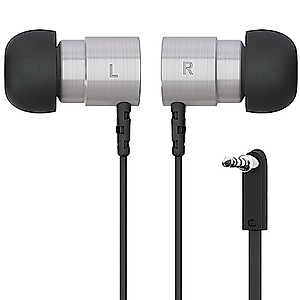 Symphonized MTL Metal Wired Earbuds with Microphone - Noise Isolating Headphones with Wire, Ear Buds with Wire, Headphones with Microphone for Computer, Corded Earbuds, Travel Headphones 3.5mm