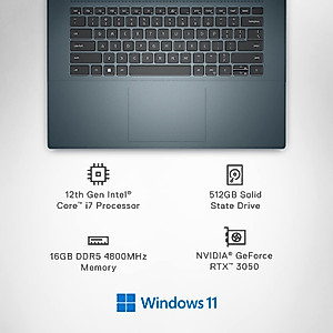 Dell Inspiron 16 Plus Business Laptop 2023 16” 3072 x 1920 Display Intel Core i7-12700H NVIDIA GeForce RTX 3050 24GB DDR5 1TB SSD Backlit Keyboard Thunderbolt 4 Fingerprint Wi-Fi 6E Windows 11 Pro
