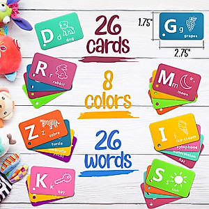 AMAFHHA Alphabetical and 123 Number Flash Cards for Babies, Kids and Toddlers (ABC Flash Cards)