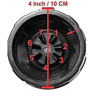 7 Fin Gears Replacement Blender Blade Fit Ninja BN751 BN801 BL450-30 BL456-30 BL454-30 Auto iQ Pro BL685 BL482-30 BL491 BL682-30 BL642 32oz 24oz 18oz Foodi ss351 ss401 Cup Nutri Blender Parts
