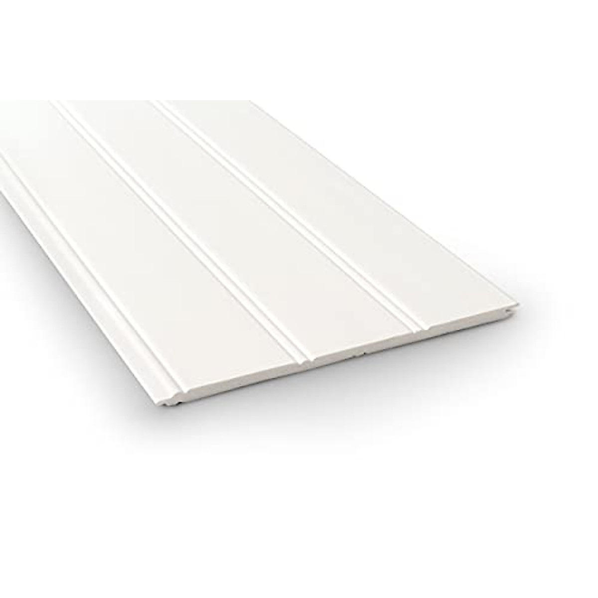 Plastpro 3 Foot Reversible Wall Panels | Easy to Install Wainscoting for Simple Home Improvement Projects (White, 6 Piece)