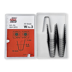 Rema Tip Top 20 W-3 Tire Regroover Angle Edge Blades, 6-8mm Wide, up to 10mm deep, W Fix 3