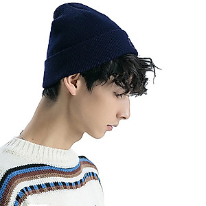 CLAPE Beanie Winter Warm Watch Cap Ski Caps Embroidery Fisherman Activewear Short Ski Caps