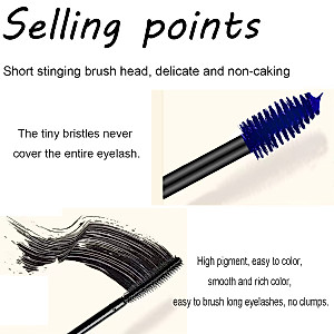 Easilydays Colored Waterproof Mascara for Eyelashes, Colorful Mascara Long Lasting Thick Mascara Rainbow Color Fiber Charming Mascara Makeup, Cosplay Brown White Black Pink Purple Blue Eye Lashes Party Stage Use (#05 Brown)