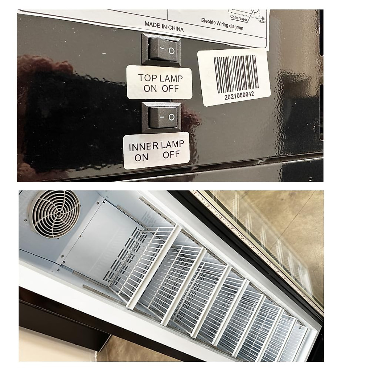 Commercial Freezer Glass 1-door 17" 105L Upright Narrow NSF -15°F to 5°F slim display merchandiser restaurant SD-105B