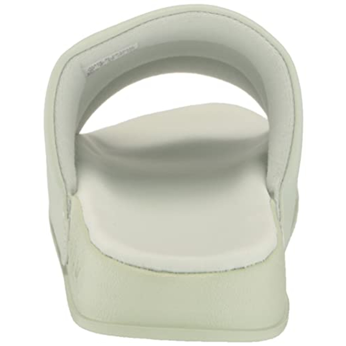 adidas Originals Women's Adilette Essential Slide Sandal, Linen Green/Linen Green/Linen Green, 8