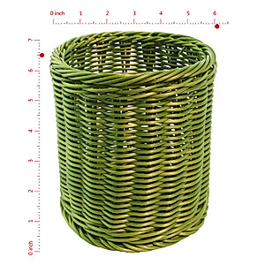 Colorbasket Hand Woven Waterproof Utensil Basket (Green)