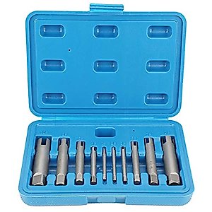 Steel Broken Head Taps Stripped Screw Remover Kit Tap Extractor Set(#C 656g/23.1oz (ten-piece set)