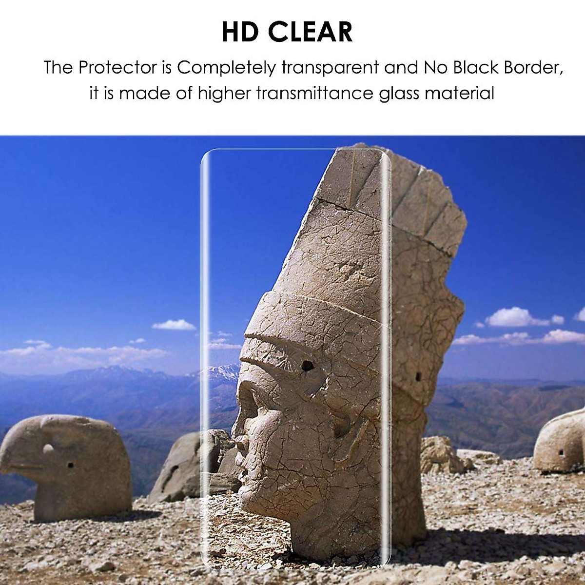 Akcoo [3 Pack OnePlus 7 / 7T Screen Protector, Tempered Glass UV Set, Full Transparency, Scratch Repair, Sensitive Touch,Fingerprint-ID Compatible