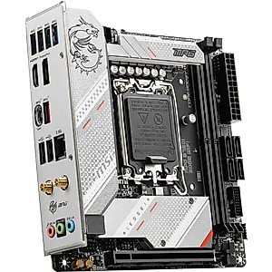 MSI MPG B760I Edge WiFi Gaming Motherboard (Supports 12th/13th Gen Intel Processors, LGA 1700, DDR5, PCIe 5.0, M.2, 2.5Gbps LAN, USB 3.2 Gen2, Wi-Fi 6E, Mini-ITX)